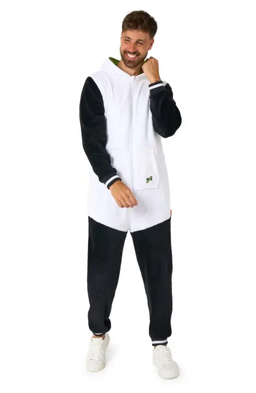 Opposuits Panda Hooded Fleece Jumpsuit
