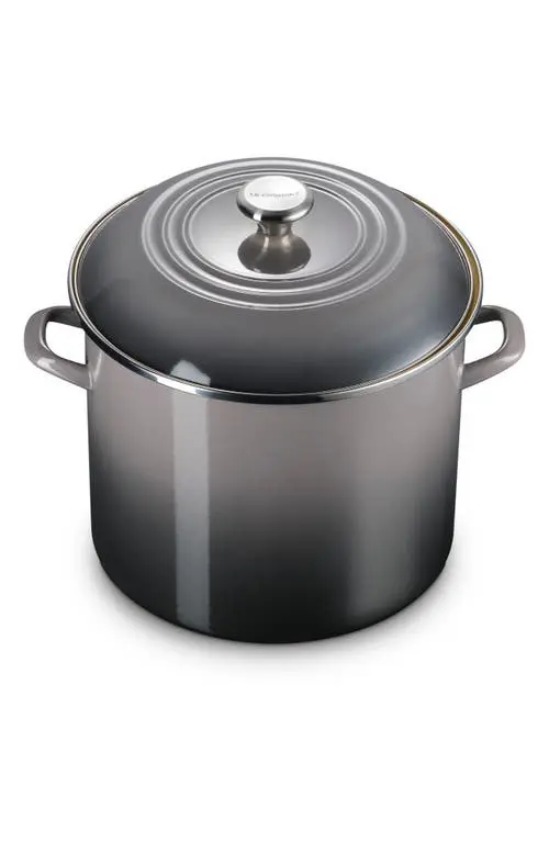 LE CREUSET 16-quart Enameled Stainless Steel Stock Pot - Oyster