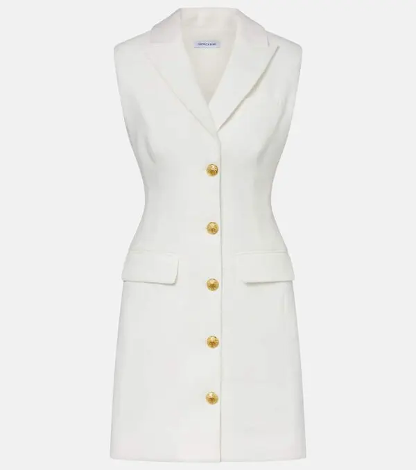 Veronica Beard Fairfax Linen-blend Minidress