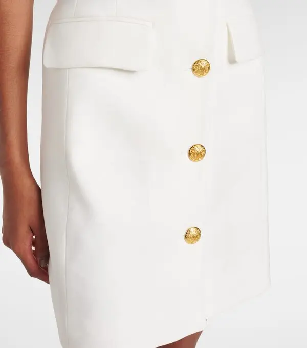 Veronica Beard Fairfax Linen-blend Minidress