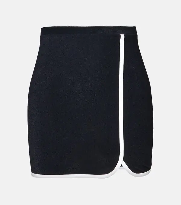 Jade Swim Terry Miniskirt - Black