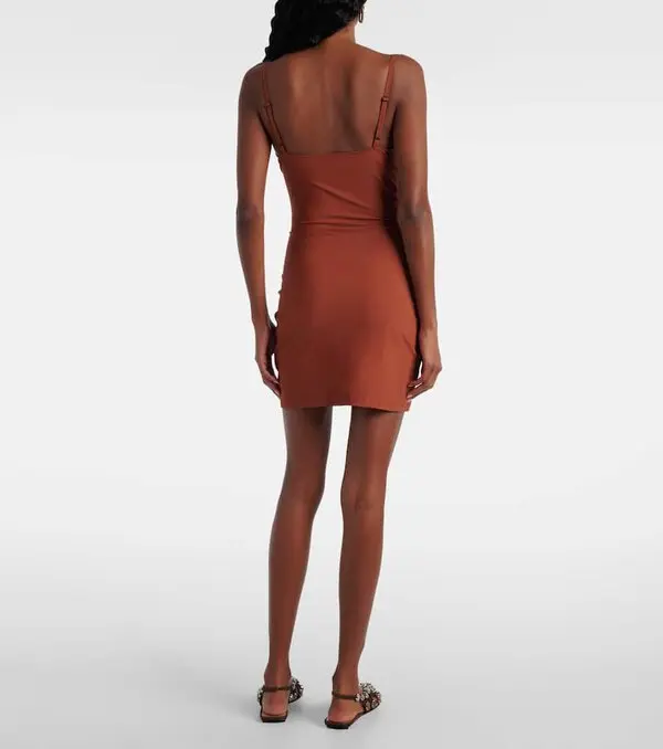 Christopher Esber Pierced Orbit Cutout Mini Dress