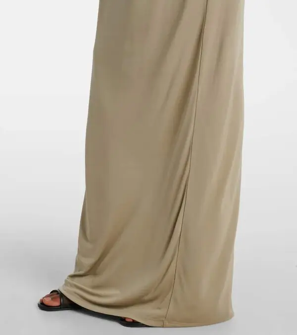 Christopher Esber Duo Bezel Quartz Jersey Maxi Dress