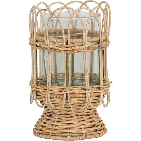 JULISKA Provence Rattan 8.5-inch Hurricane - Natural/ Whitewash