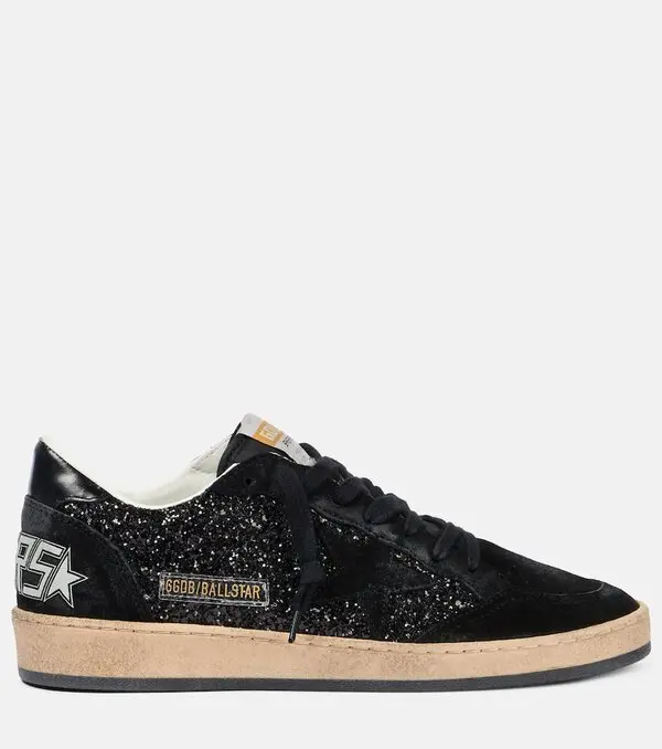 GOLDEN GOOSE Ball Star Suede-trimmed Sneakers