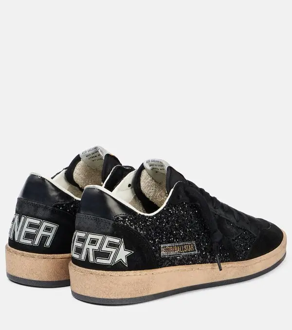 GOLDEN GOOSE Ball Star Suede-trimmed Sneakers