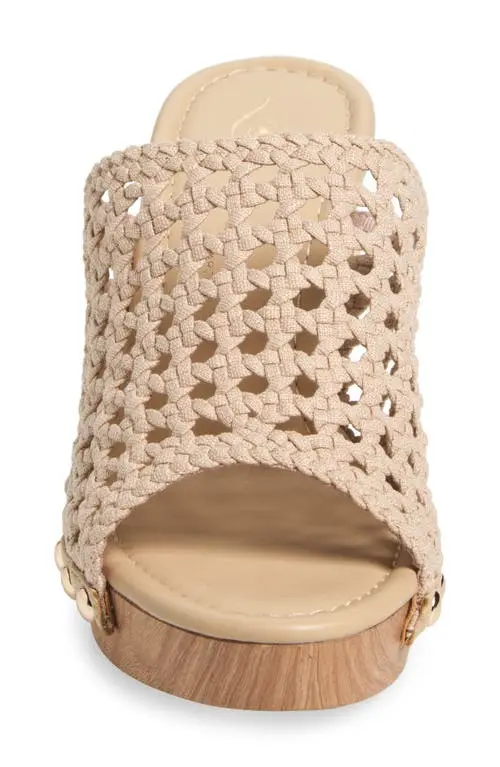 Nina Ursula Woven Slide Sandal - Natural
