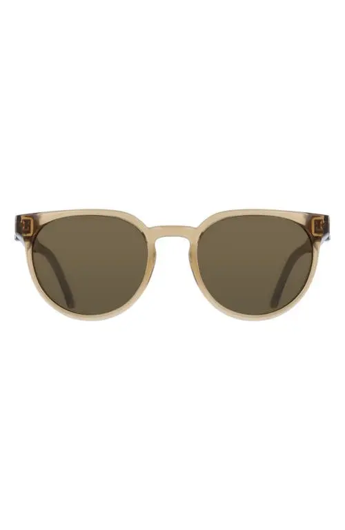 FERRAGAMO 53mm Round Sunglasses - Transparent Sand