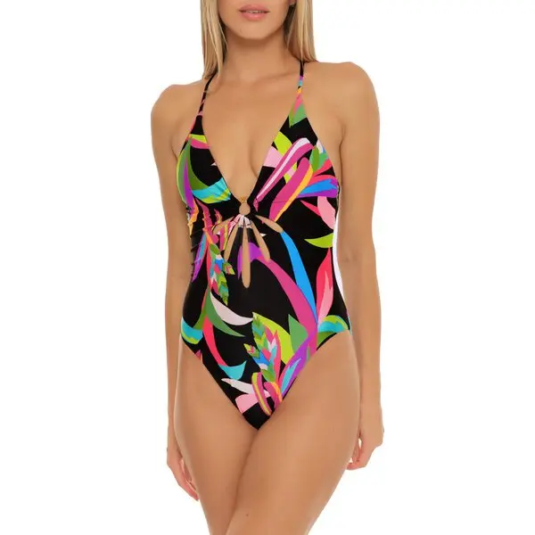 Trina Turk O-ring One-piece Swimsuit - Birds Of Paradise