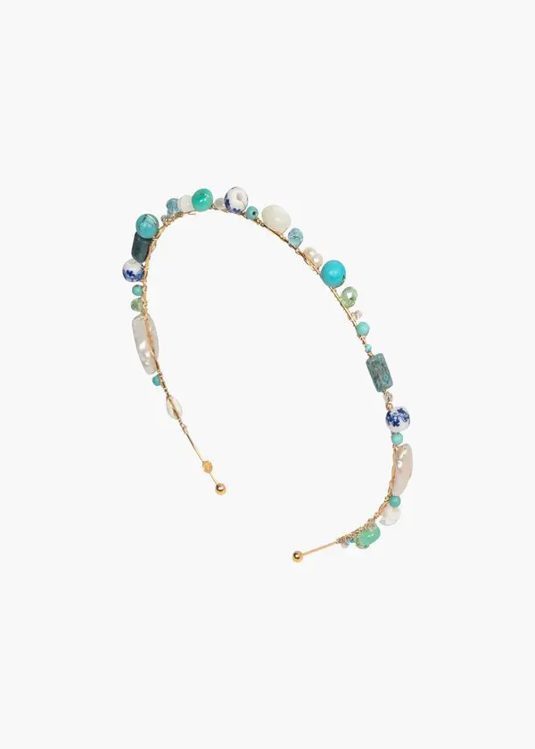 JENNIFER BEHR Marietta Headband - Ocean