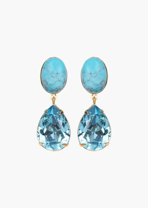 JENNIFER BEHR Linette Earrings - Turquoise