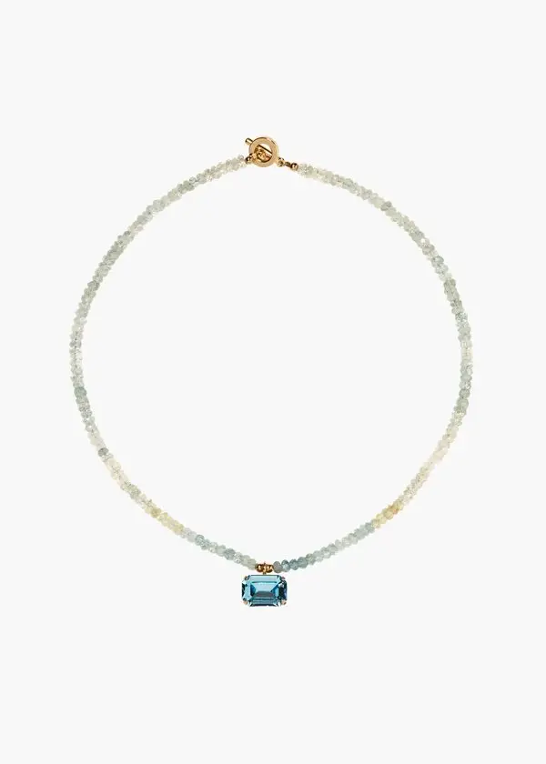 JENNIFER BEHR Elba Necklace - Aquamarine