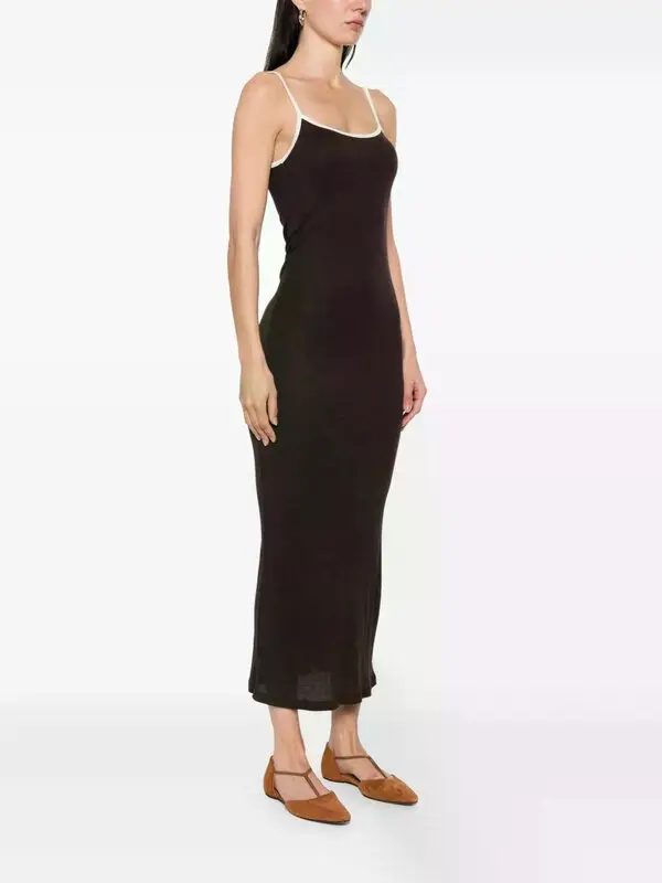 AYA MUSE Ribbed Midi Dress