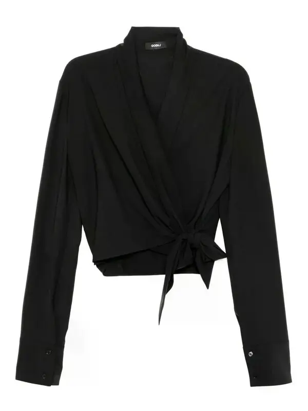 Goen.j Shawl Lapel Blouse