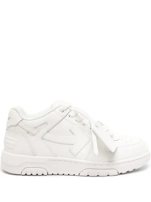 Off-White Leather Sneakers - White