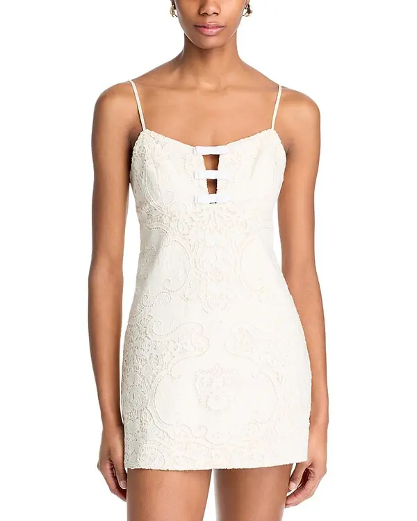 LoveShackFancy Rosalisa Mini Dress - Optic White