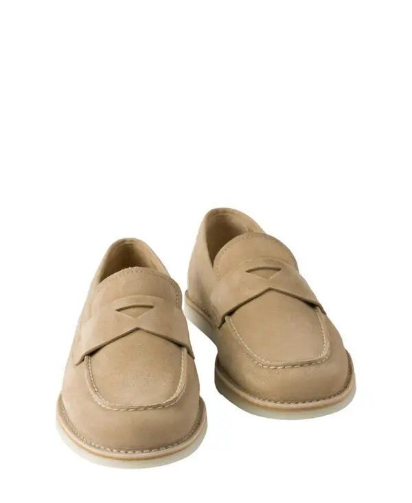 Prada Bleached Suede Loafers