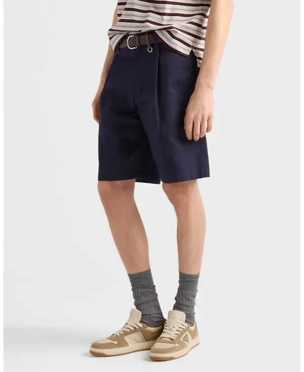 Prada Downtown Re-nylon And Suede Sneakers - Desert