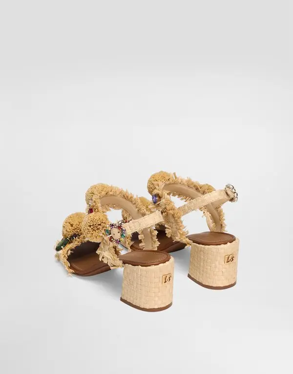 Dolce & Gabbana Keira Embroidered Sandals