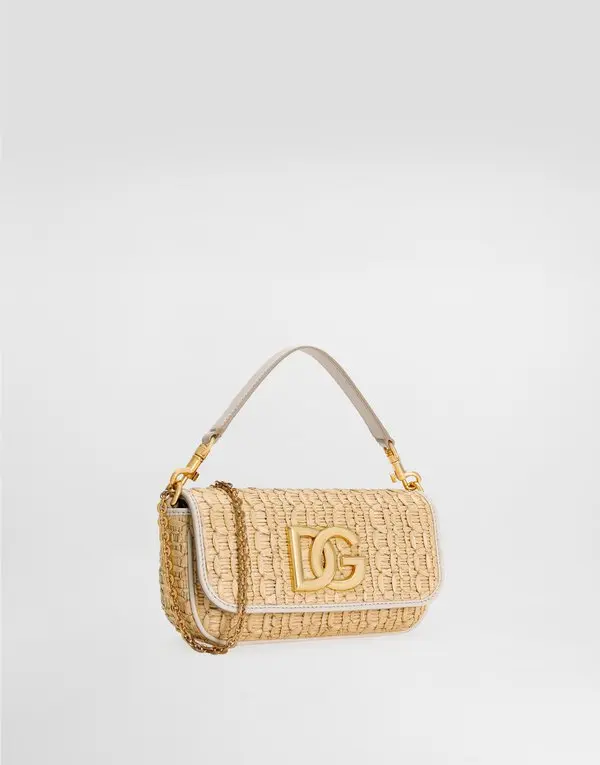 Dolce & Gabbana Raffia Crochet Shoulder Bag