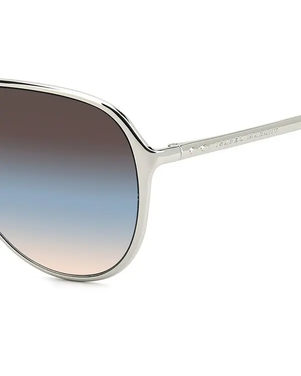 Isabel Marant 60mm Sunglasses - Silver/gray