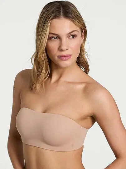 Victoria's Secret Bare Invisible Perfect Comfort Wireless Push-up Strapless Bra - Beige