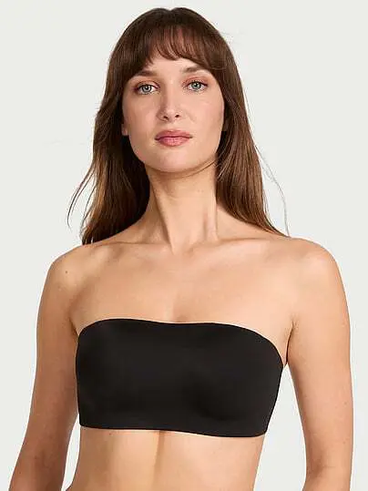 Victoria's Secret Invisible Victoria’s Secret Push-up Wireless Bandeau Strapless Bra - Black
