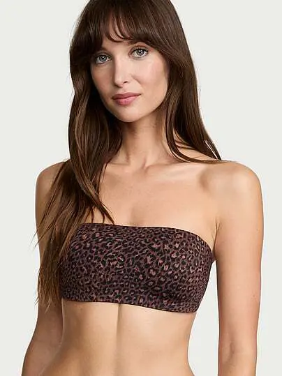Victoria's Secret Invisible Victoria’s Secret Push-up Wireless Bandeau Strapless Bra - Print