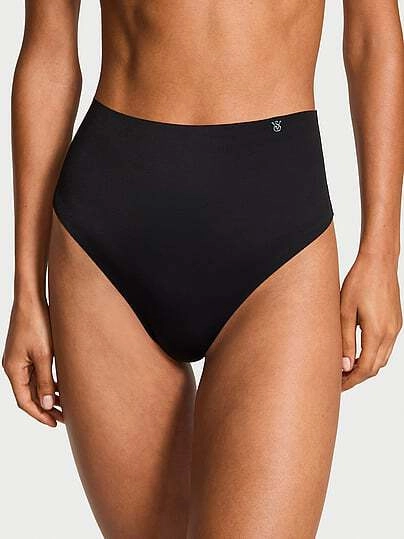 Victoria's Secret No-show High-waist Thong Panty - Black