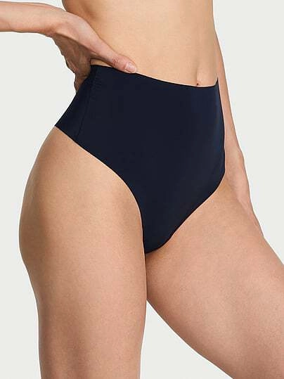 Victoria's Secret No-show High-waist Thong Panty - Blue