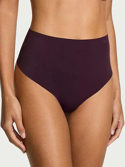 Victoria's Secret No-show Leopard Lace High-waist Thong Panty - Purple