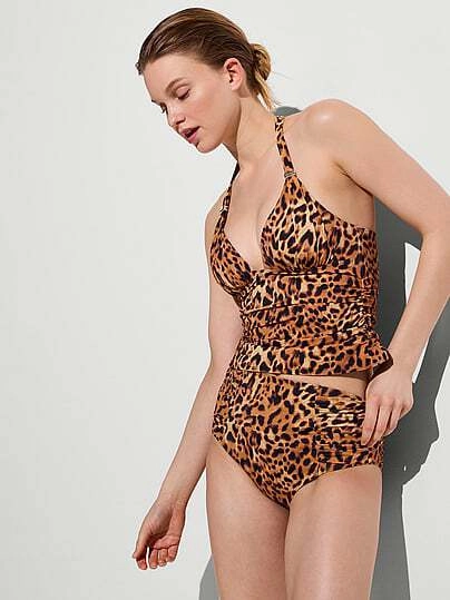 Victoria's Secret Swim Ultimate Smoothing Harlow Push-up Tankini Top - Print