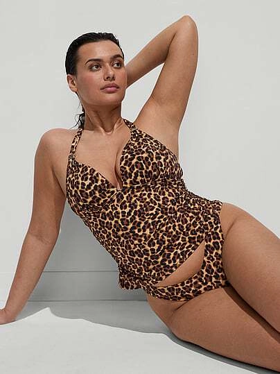 Victoria's Secret Swim Ultimate Smoothing Harlow Push-up Tankini Top - Print