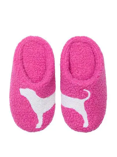 Pink Closed-toe Slippers - Pink