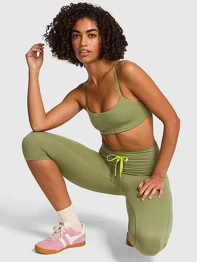 Pink Relay Tech Capri Leggings - Green