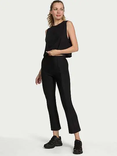 Victoria's Secret Vsx Defined Scuba Flare Pant - Black