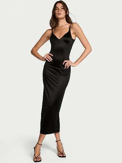 Victoria's Secret Sosleek™ Maxi Slip Dress - Black