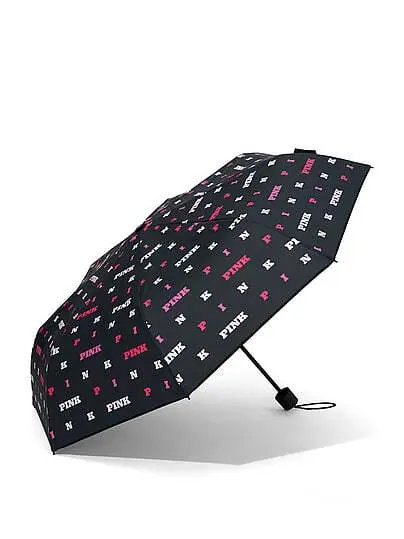 Pink Packable Umbrella - Print