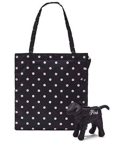 Pink Packable Tote Bag - Print