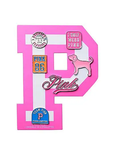 Pink 6-piece Pin Set - Pink