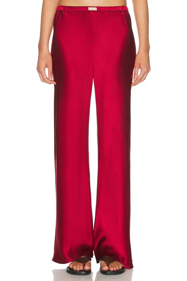 Comme Si Bias Cut Pant - Deep Red