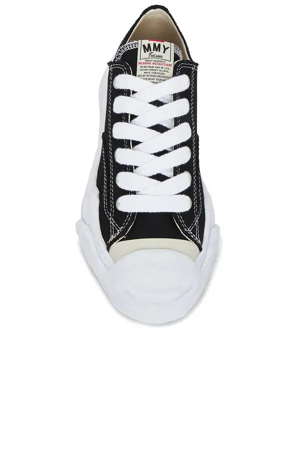 Mihara Yasuhiro Hank Original Sole Canvas Low-top Sneakers - Black