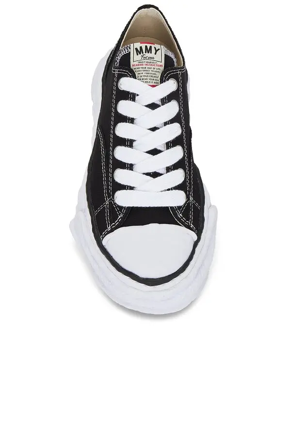 Mihara Yasuhiro Peterson 23 Original Sole Canvas Low-top Sneaker - Black