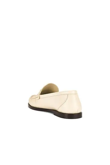 Saint Laurent Flat Loafer - Neutro
