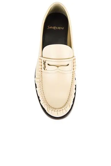 Saint Laurent Flat Loafer - Neutro