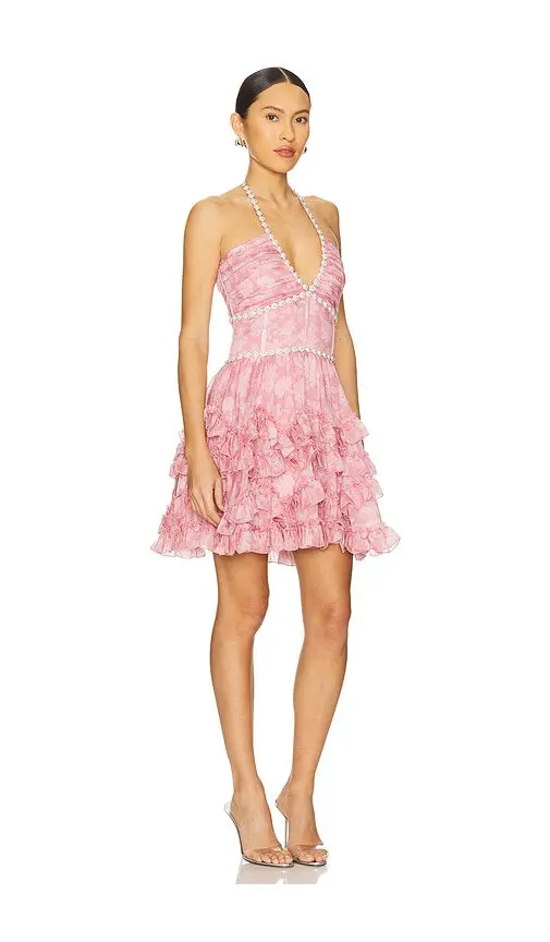 V. CHAPMAN Sophie Dress - Pink Peony Print | Editorialist