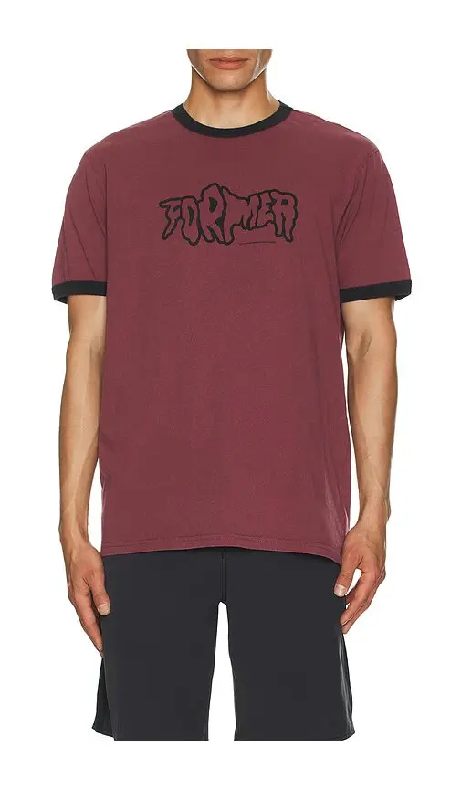 FORMER Vanish Ringer Tee In Red