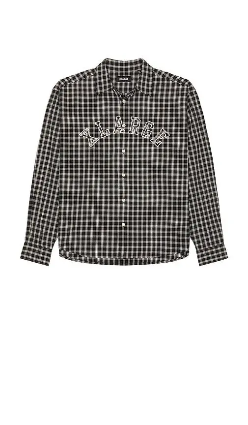 XLARGE Patch Logo Plaid Shirt - Black