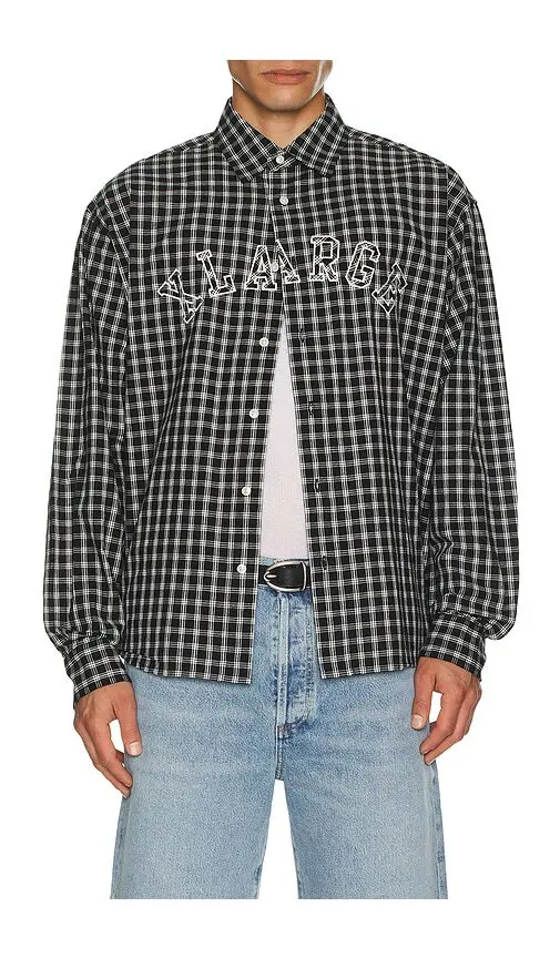 XLARGE Patch Logo Plaid Shirt