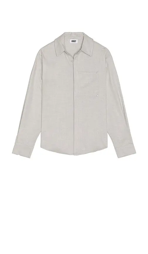 KROST Eco Button Up Shirt In Grey